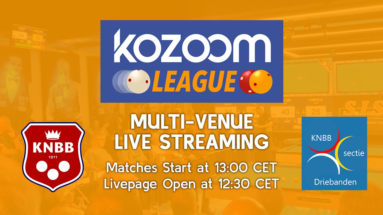 Alle Kozoom voordelen voor KNBB leden en KNBB clubs op een rij | Driebanden